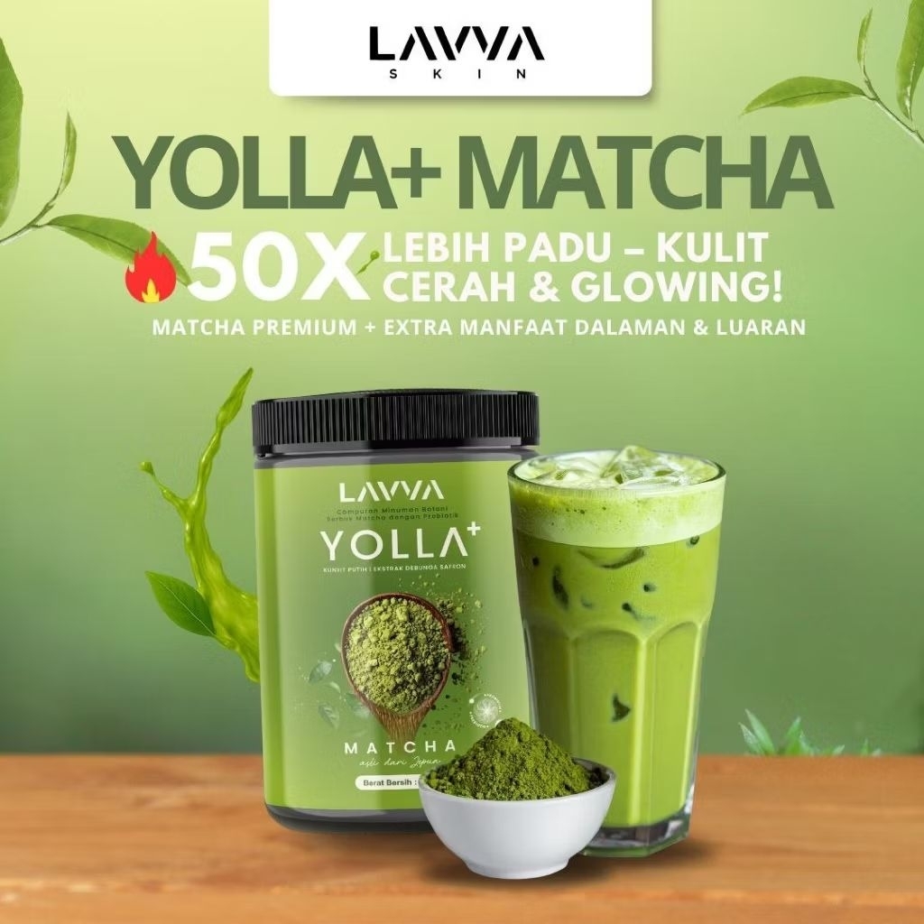 LAVVA YOLLA + MATCHA / Buttercream Latte Cofee with probiotic and ...