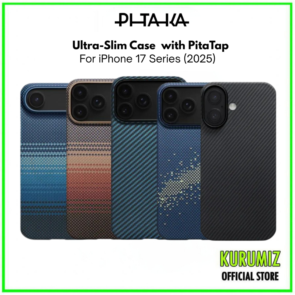 PITAKA Ultra-Slim Case for iPhone 17 SERIES (2025) with PitaTap ...