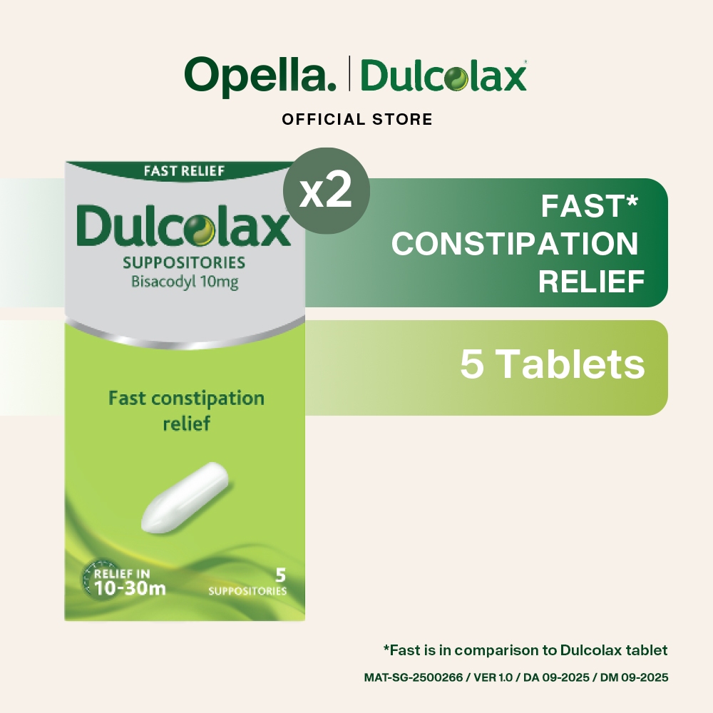 Dulcolax Constipation Relief Suppository 5's | Shopee Singapore