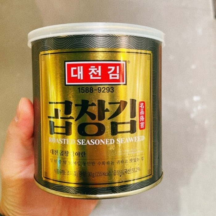 Daecheon Korean Authentic Traditional Gopchang Gim Roasted Seaweed ...
