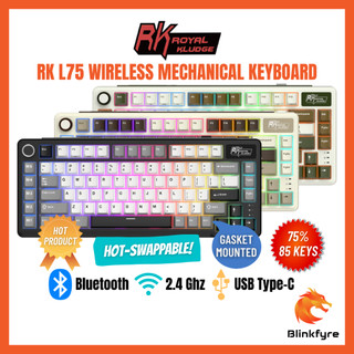 Royal Kludge RK L75 / M70 / M65 / RK84 Mechanical Keyboard - BT ...