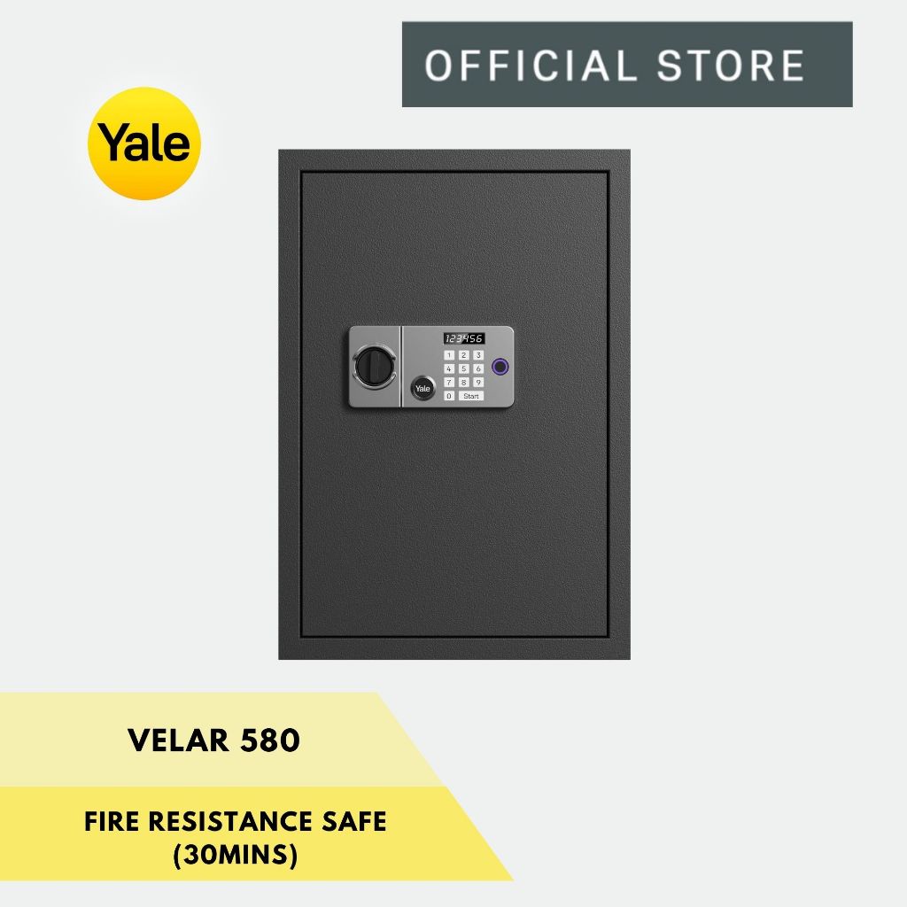 Yale Velar 580 Fire Rated Safe Box | Shopee Singapore