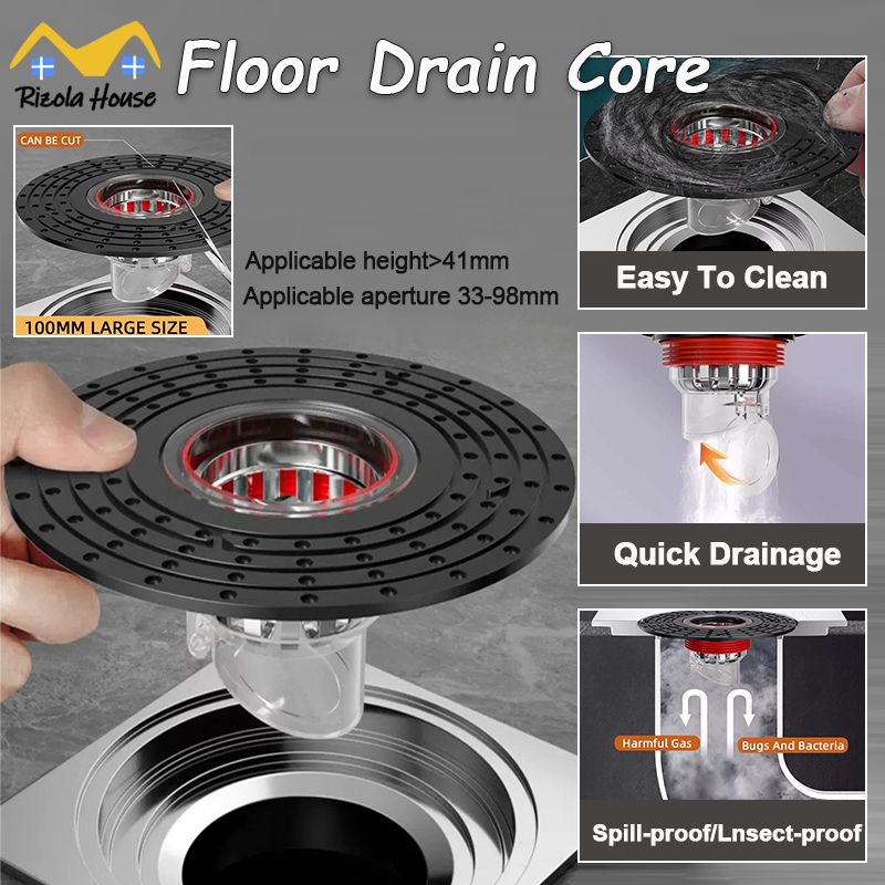 【SG】Floor Drain Core Insect-proof Odor-proof Floor Drain Core Bathroom ...