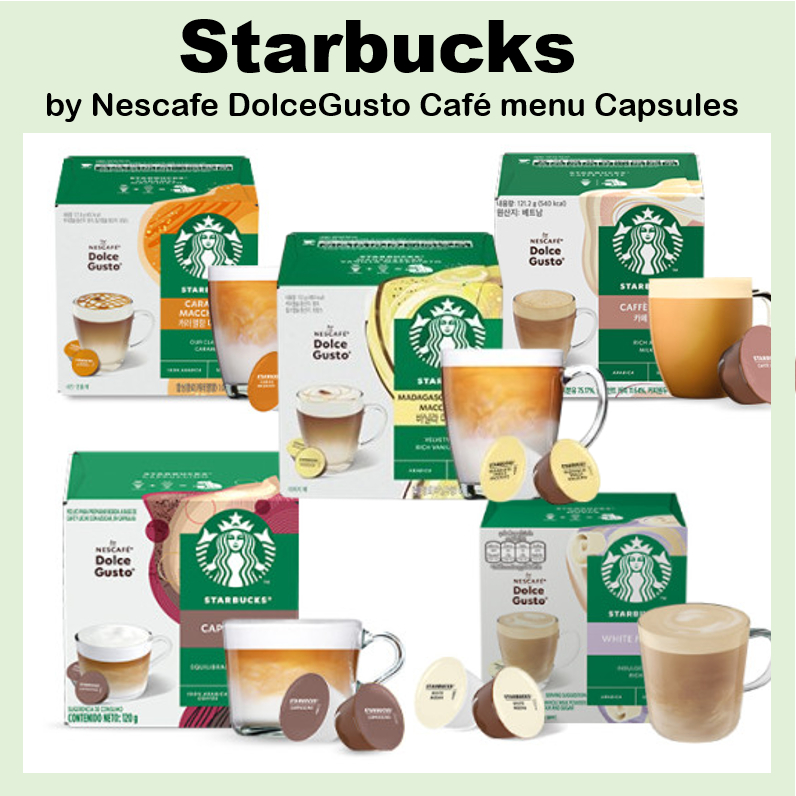[Starbuks] by Nescafe Dolce Gusto Cafe Menu Gourmet Capsules Latte ...