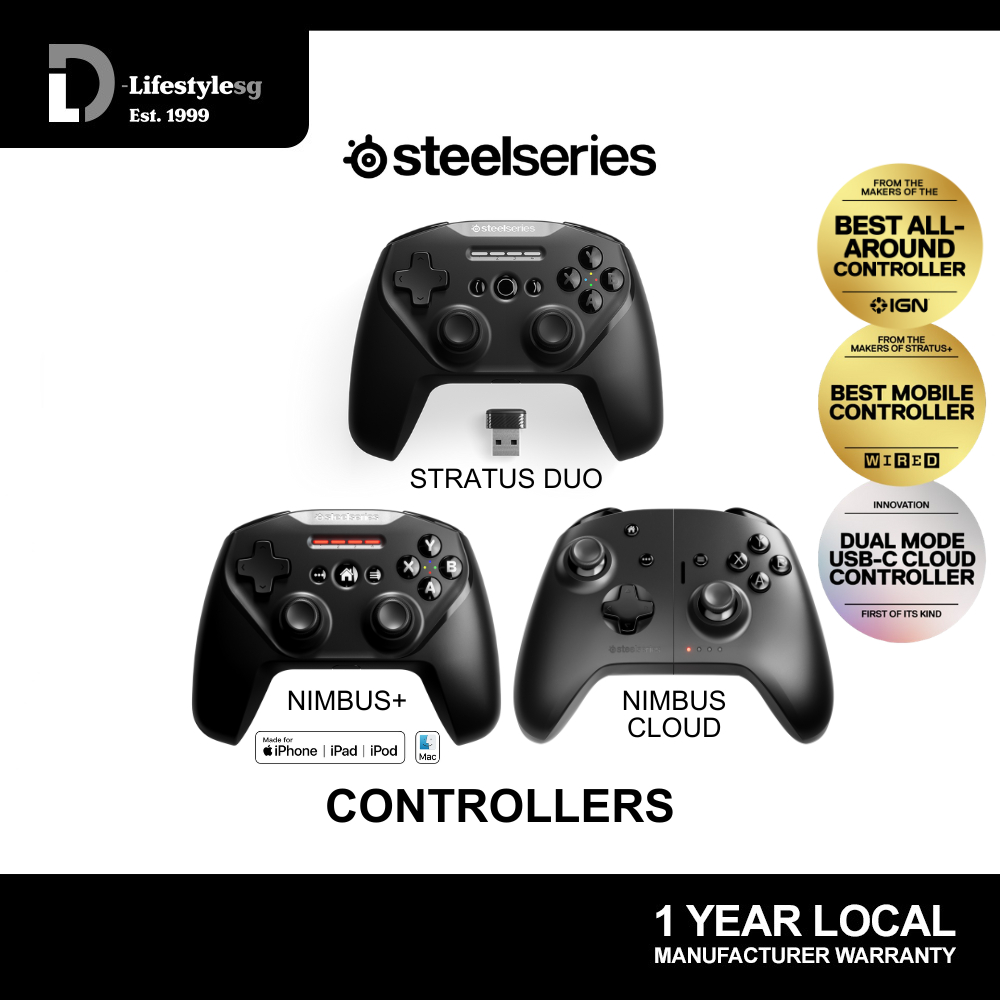 SteelSeries Nimbus+ / Nimbus Cloud / Stratus Duo Controller | Shopee ...
