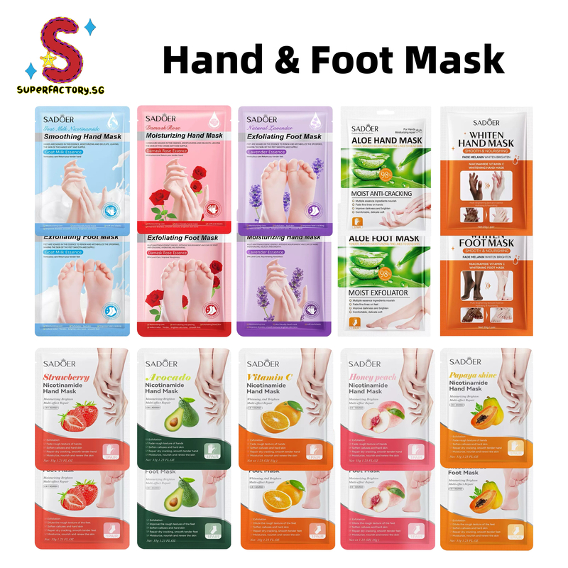 [SG Stocks]Organic Foot/Hand Mask Peel Nourishing Foot/Hand Skin Care ...