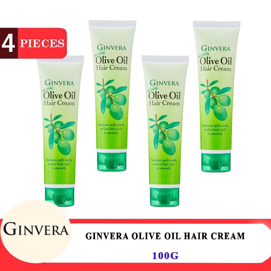 GINVERA Olive Oil Hair Cream 100g | Shopee Singapore