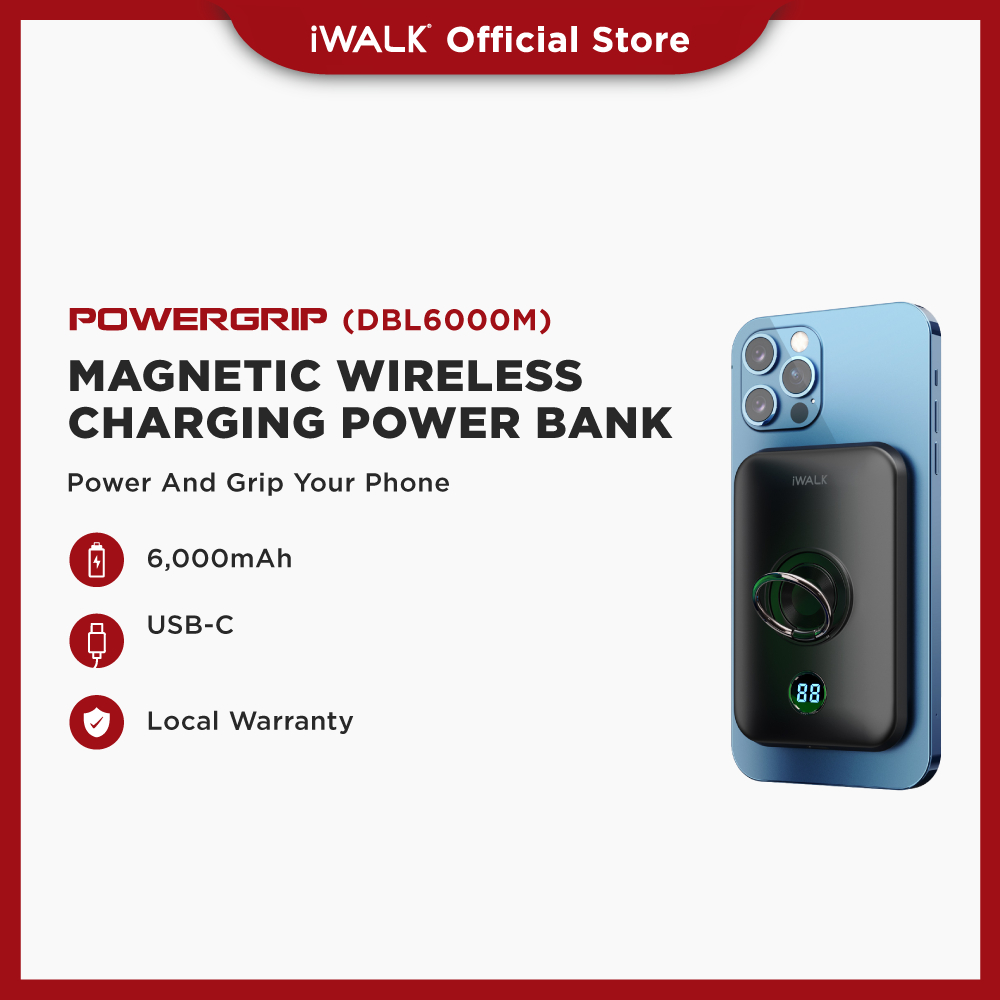 iWALK Power GRIP MAG 6000mAh Magnetic Power Bank – Compact & Powerful ...