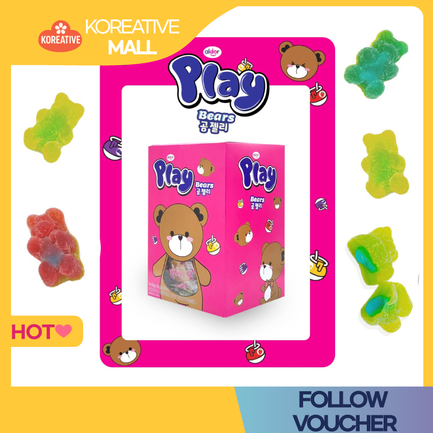 [Aldor] Play Bears Jelly Candy – Cute Korean Bear Gummies • Sweet ...