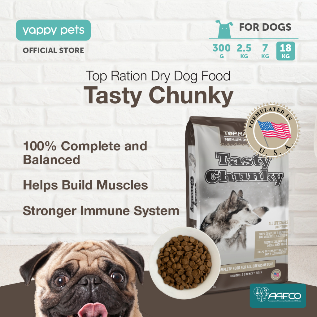 Top Ration Premium Dry Dog Food 18.4kg | Tasty Complete Meal Dog ...