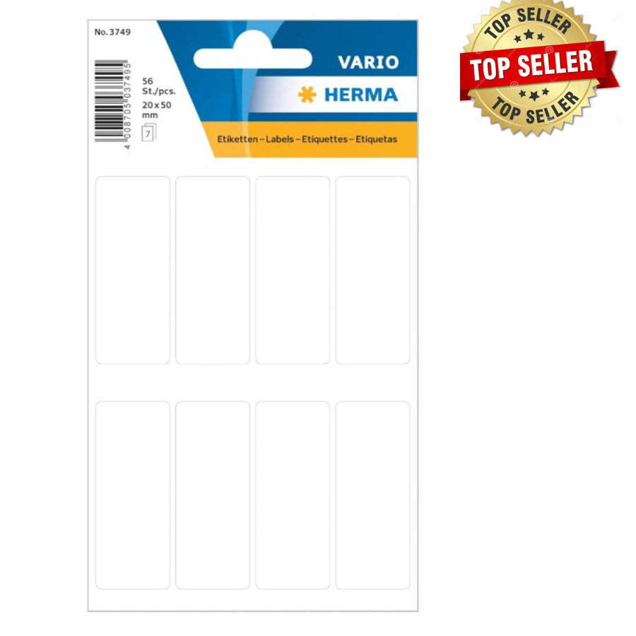 The Office Shoppe- HERMA Multi Purpose Labels, 8 Labels per Sheet, 7 ...