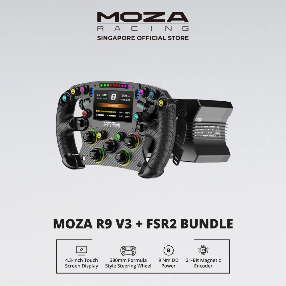 Moza Racing Bundle | R9 V3 Direct Drive Wheel Base + Choice of Steering ...