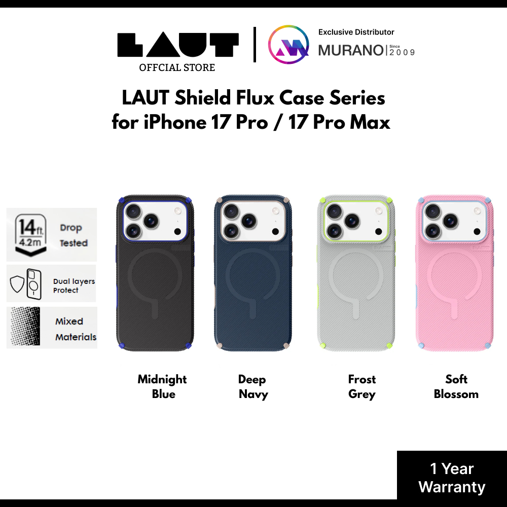 LAUT Shield Flux Case Series for iPhone 17 Pro / 17 Pro Max | Shopee ...