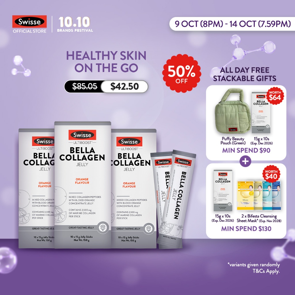 [Triple Pack] Swisse Bella Collagen Jelly 10 x 15g | Shopee Singapore