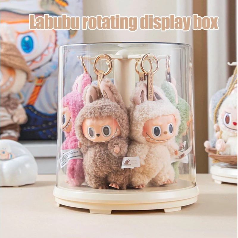 【SG】360-degree rotating hanging Labubu display box stackable Popmart ...