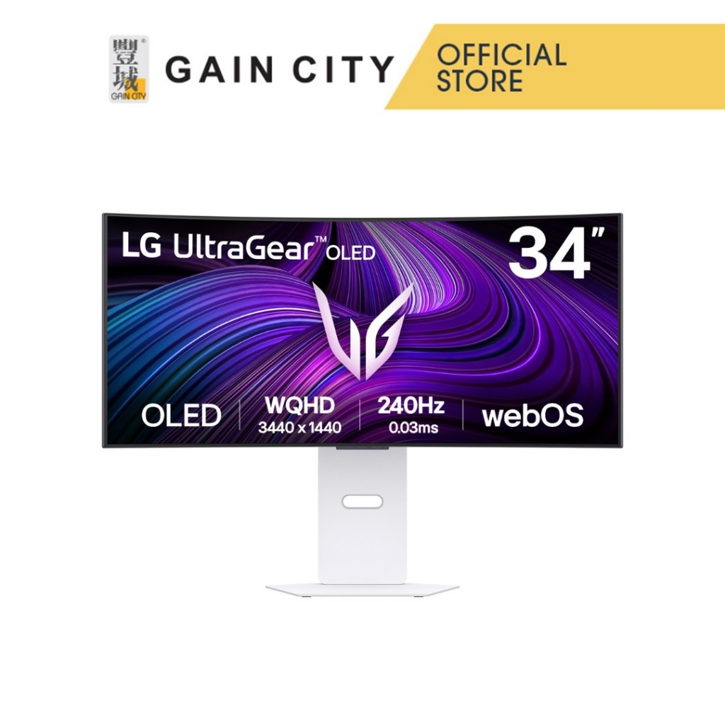 Lg Ultragear Gaming Monitor 34gx90sa | 34" Wqhd Oled Curved Gaming ...