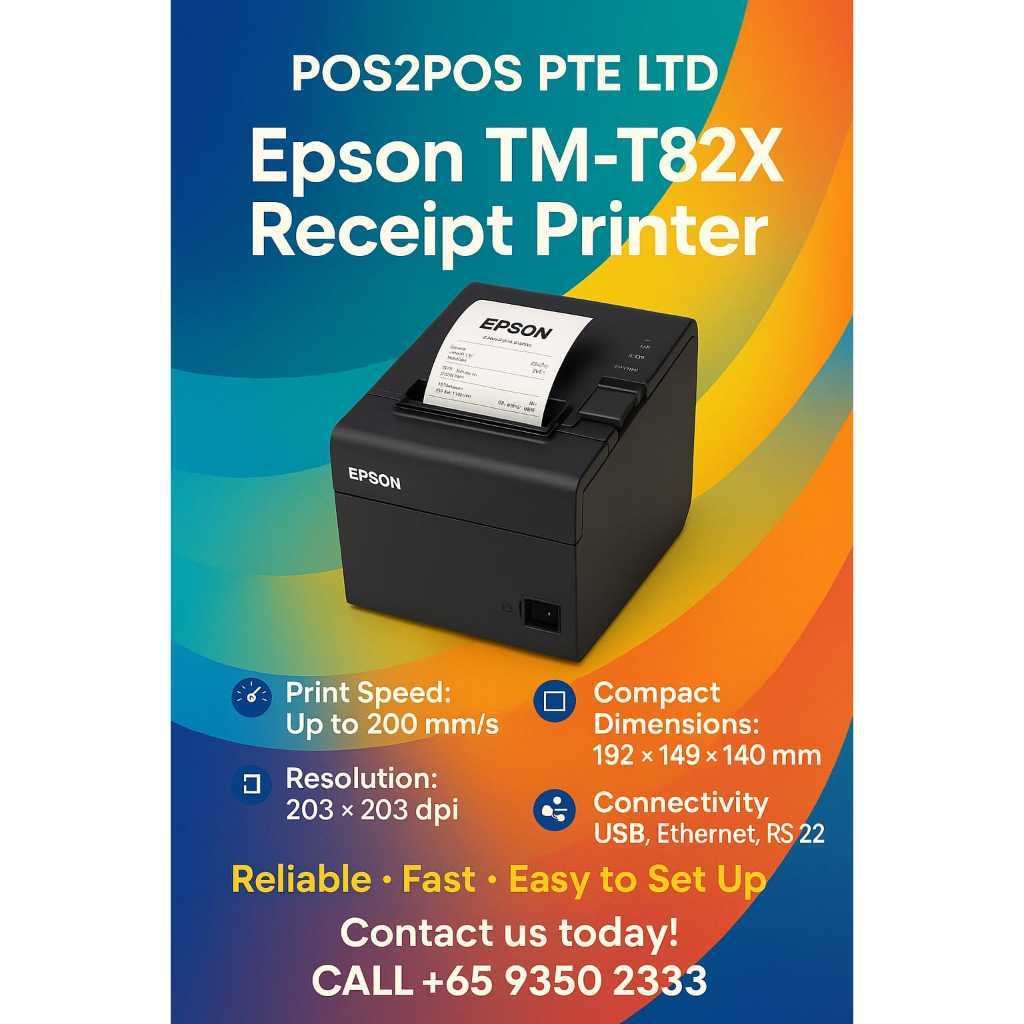 EPSON TM-T82X POS PRINTER (USB + Serial) | Shopee Singapore