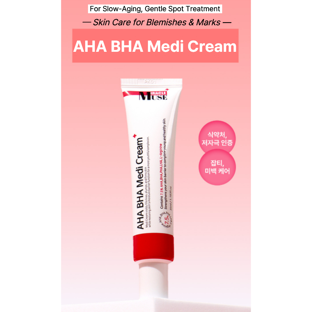 Miracle Muse AHA BHA Medi Cream – Brightening & Skin Renewal ...