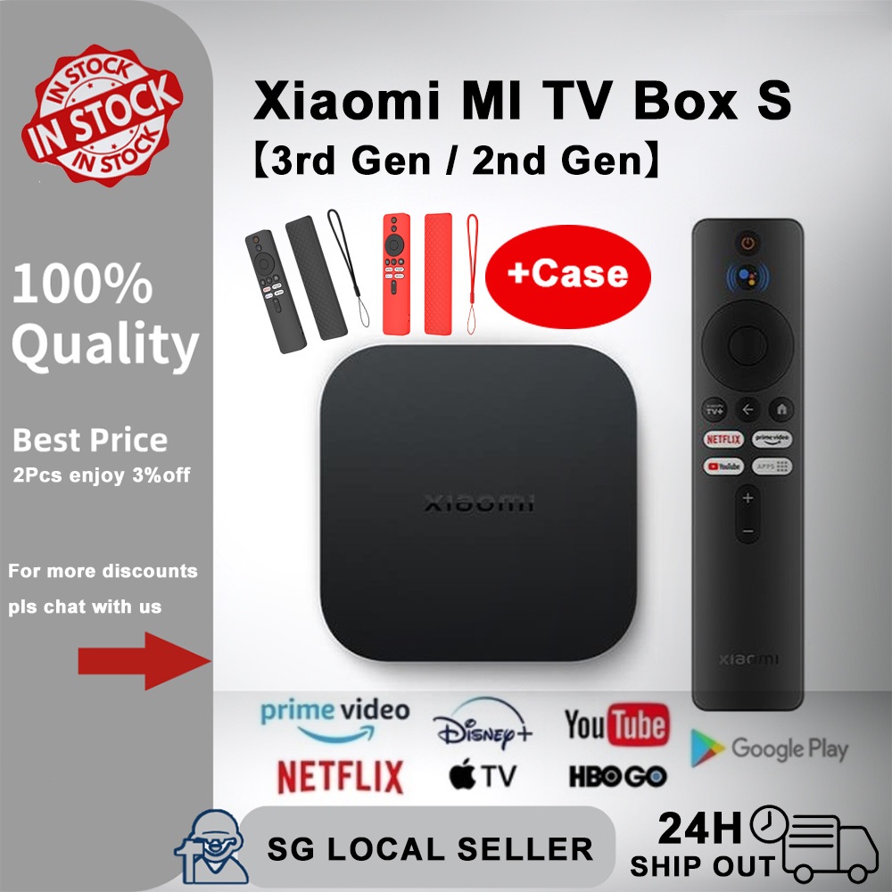 Xiaomi MI TV Box S 3rd Gen /2nd Gen 4K | Android TV Box with Google TV ...