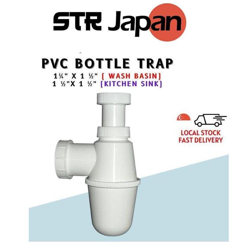 PVC Bottle Trap for Wash Basin or Kitchen Sink | Shopee Singapore