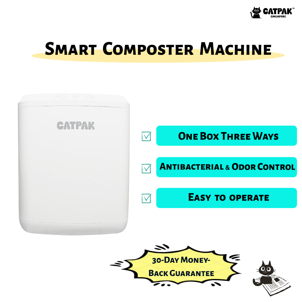Smart Compost Machine: Cat Litter & Food Waste to Fertilizer in 4hrs ...