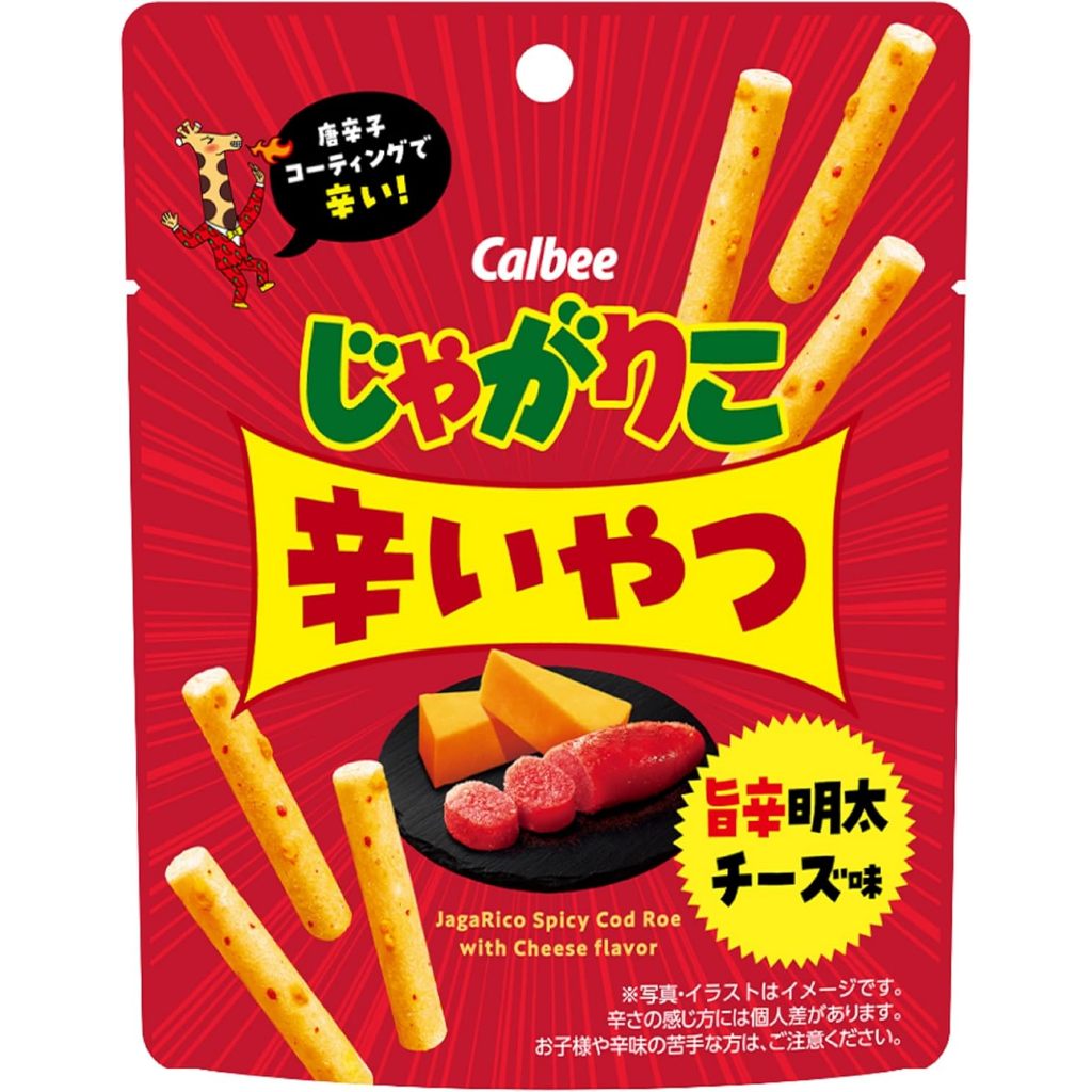Direct From Japan Calbee Jagarico Spicy Cod Roe with Cheese Flavor ...