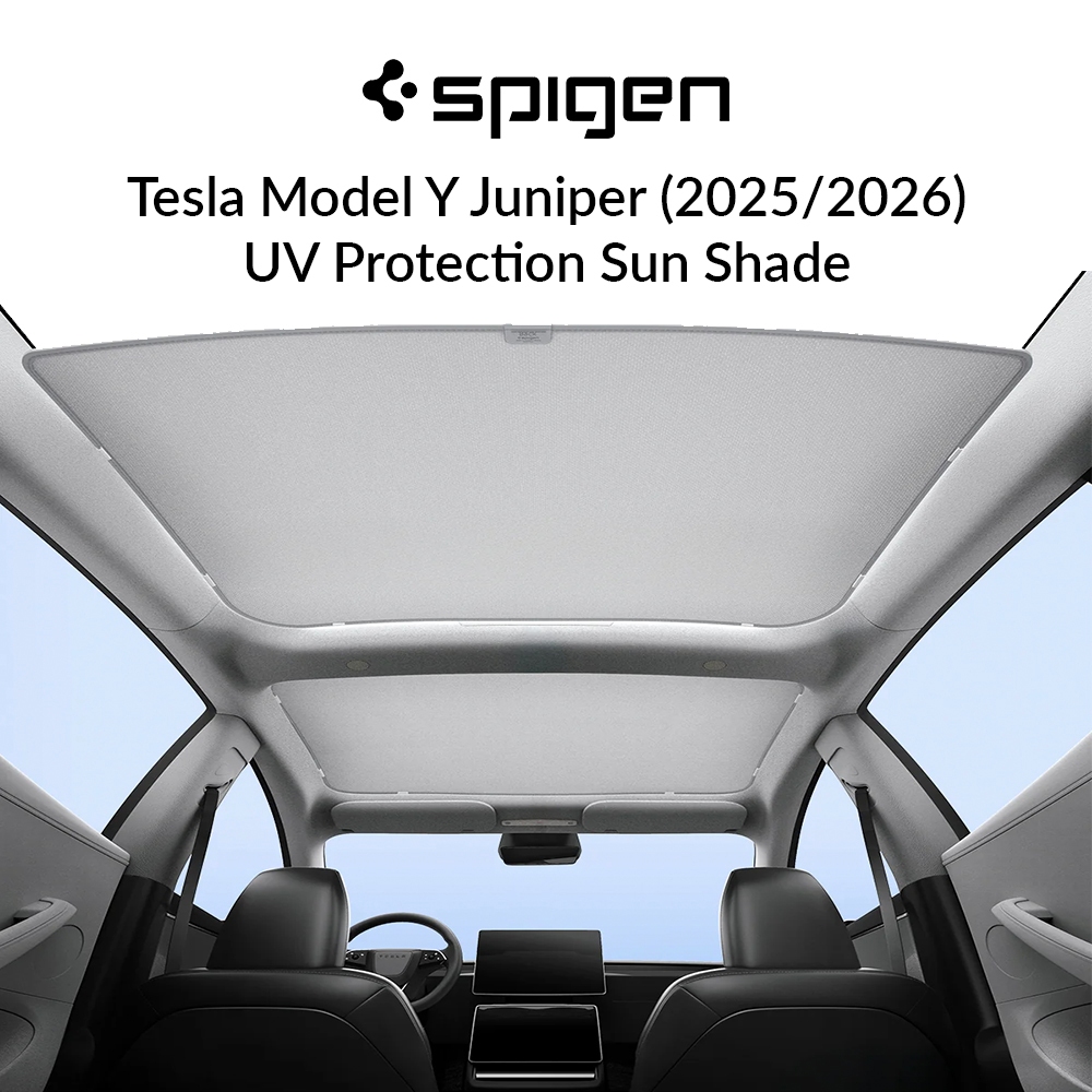 Spigen Tesla Model Y Juniper (2025/2026) Sun Shade CryoShade Car Roof ...