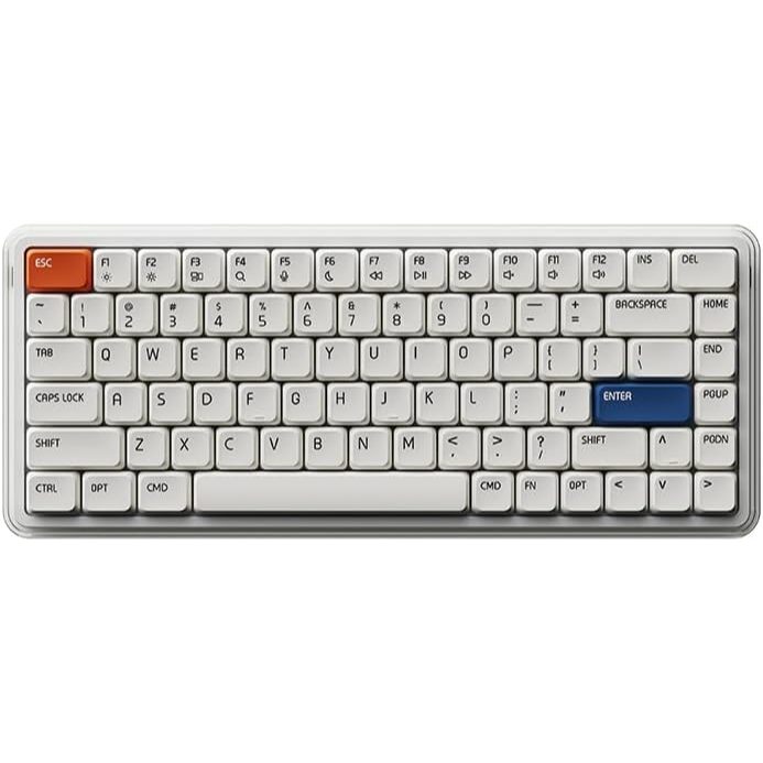 MelGeek O2 Wireless Mechanical Quiet Keyboard for Work, 75% Compact ...