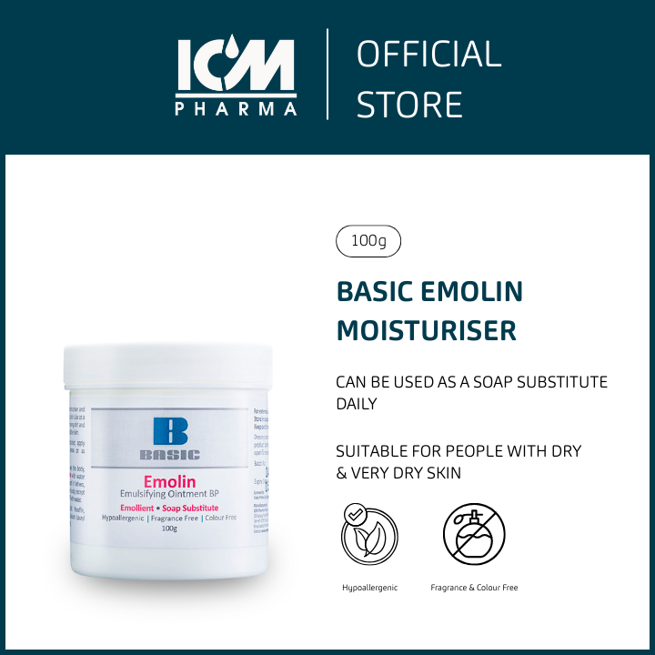 ICM Pharma Basic Emolin (Emulsifying Ointment BP) 100g | Shopee Singapore