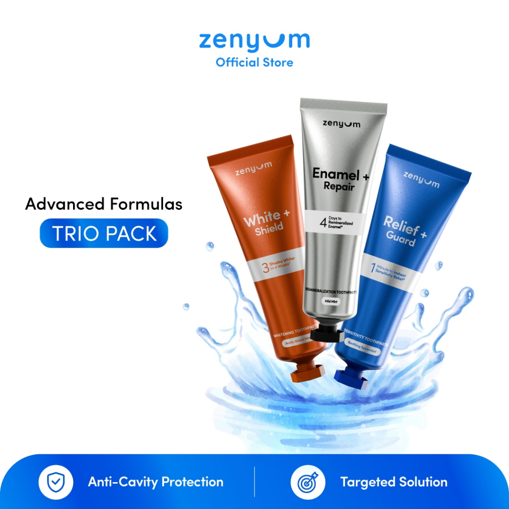 Zenyum Toothpaste Trio (Remineralization/Sensitivity/Whitening ...
