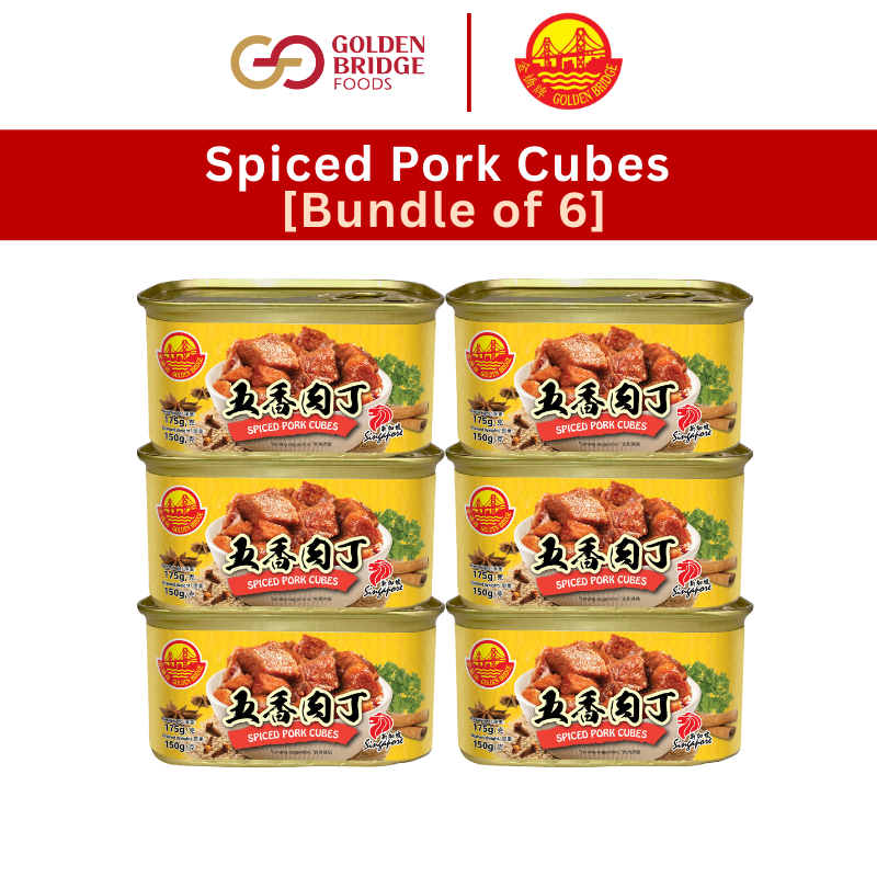 [Bundle of 6] Golden Bridge Spiced Pork Cubes 175g | Shopee Singapore
