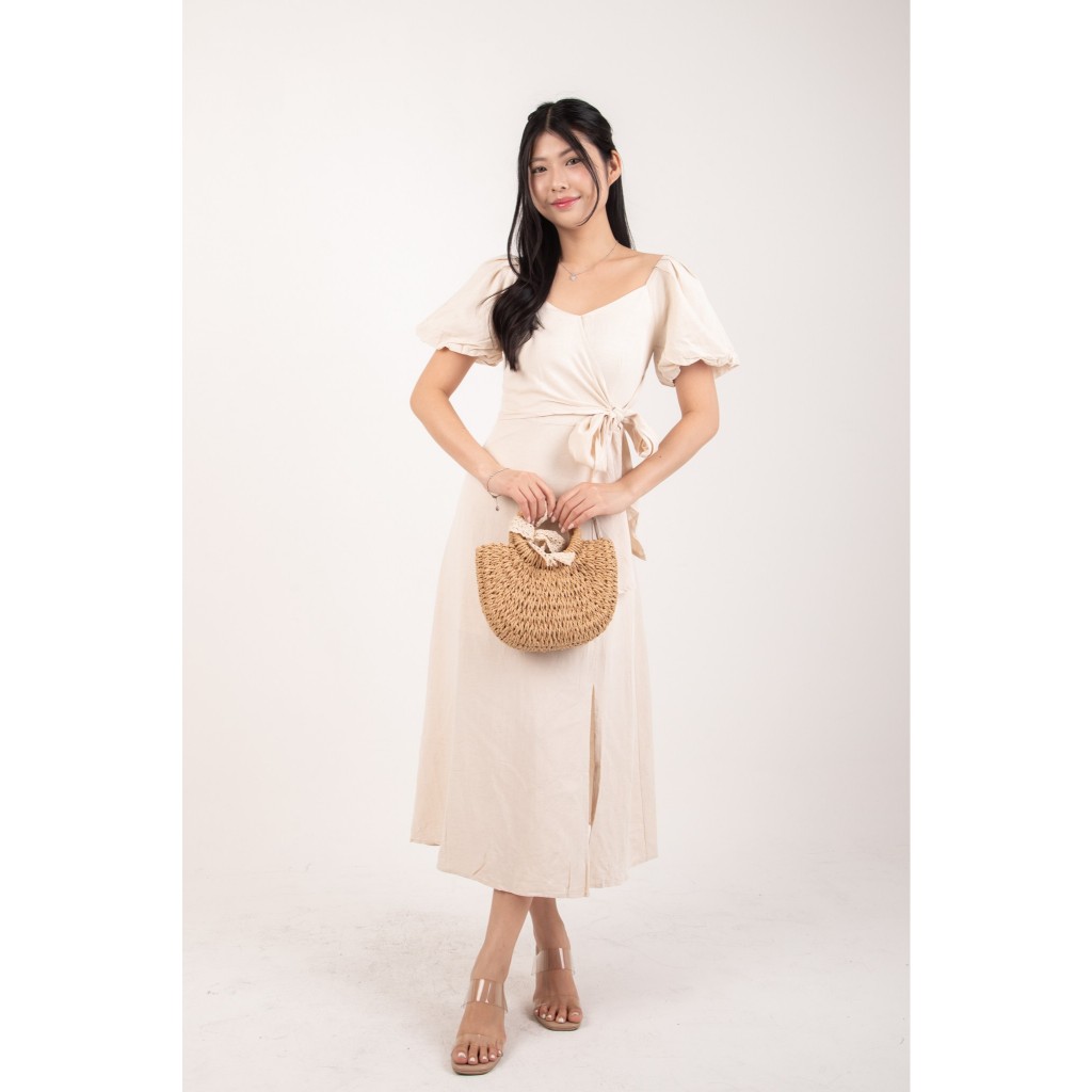 MGP Label Roseline Self Tie Midi Dress | Shopee Singapore