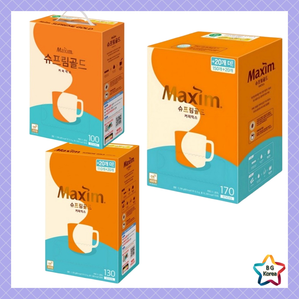 Maxim Supreme Gold Instant Coffee Mix Smooth Creamy Rich Flavor 100 130 ...