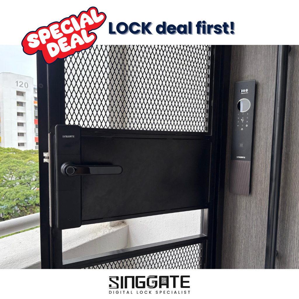 FREE Installation | SINGGATE Smart Digital Lock for Gate & Door | FREE ...