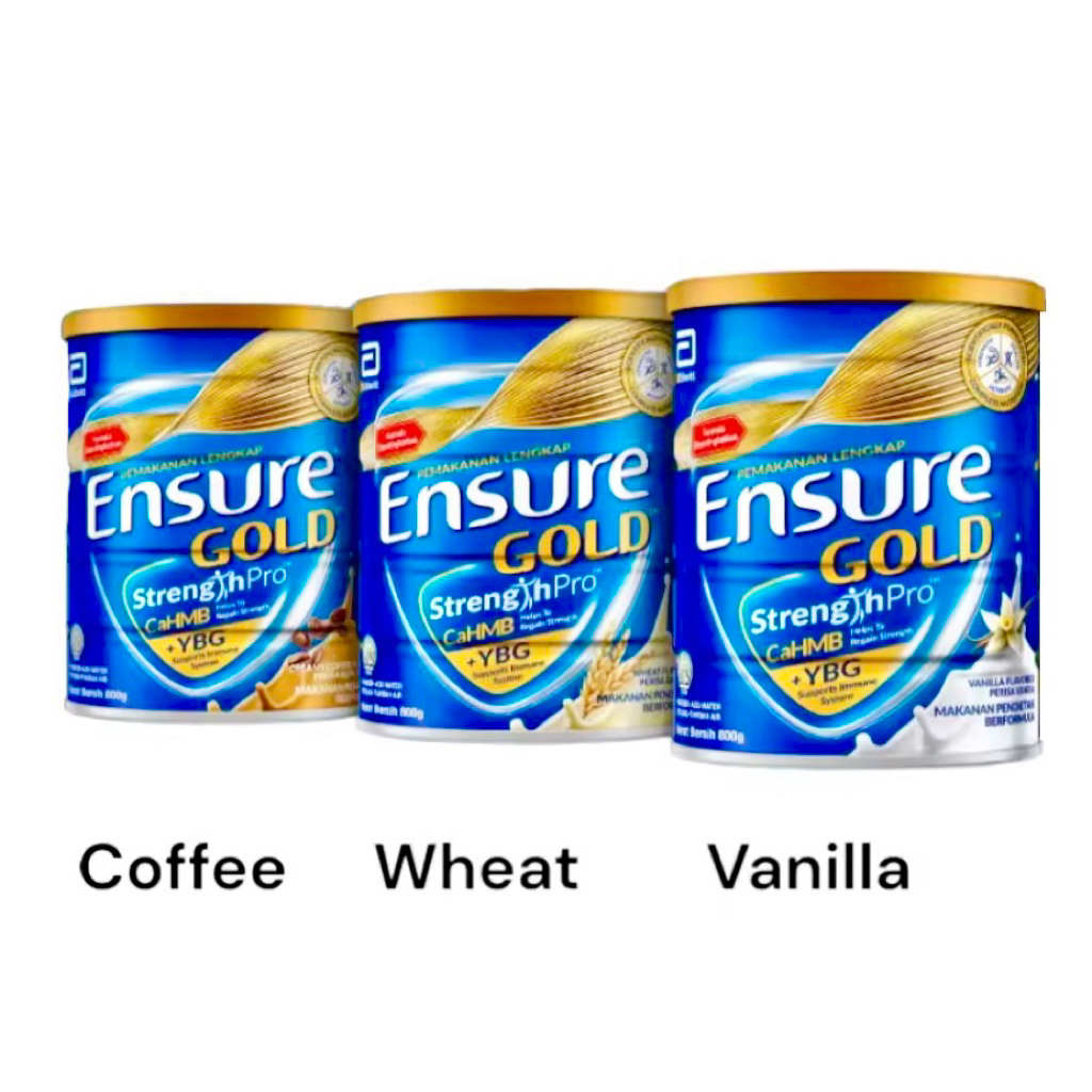 ABBOTT ENSURE GOLD 800g COFFEE/ VANILLA / WHEAT / PLANT BASED [Exp : 07/2026] | Shopee Singapore