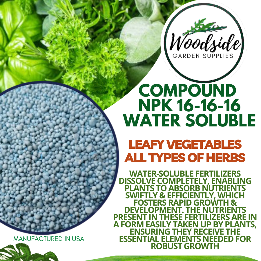 Woodside Compound NPK 16-16-16 Premium Complete and balance fertilizer ...