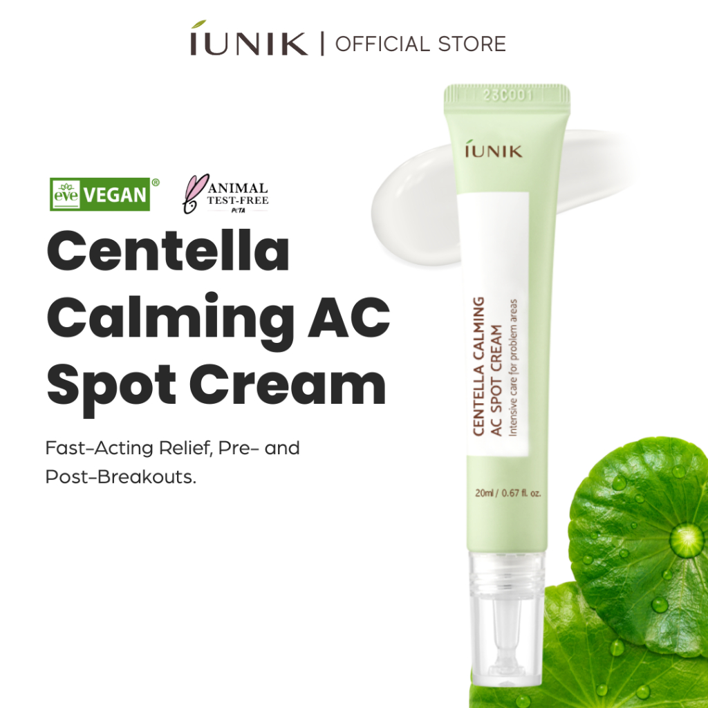 IUNIK Centella Calming AC Spot Cream 20mL | Shopee Singapore