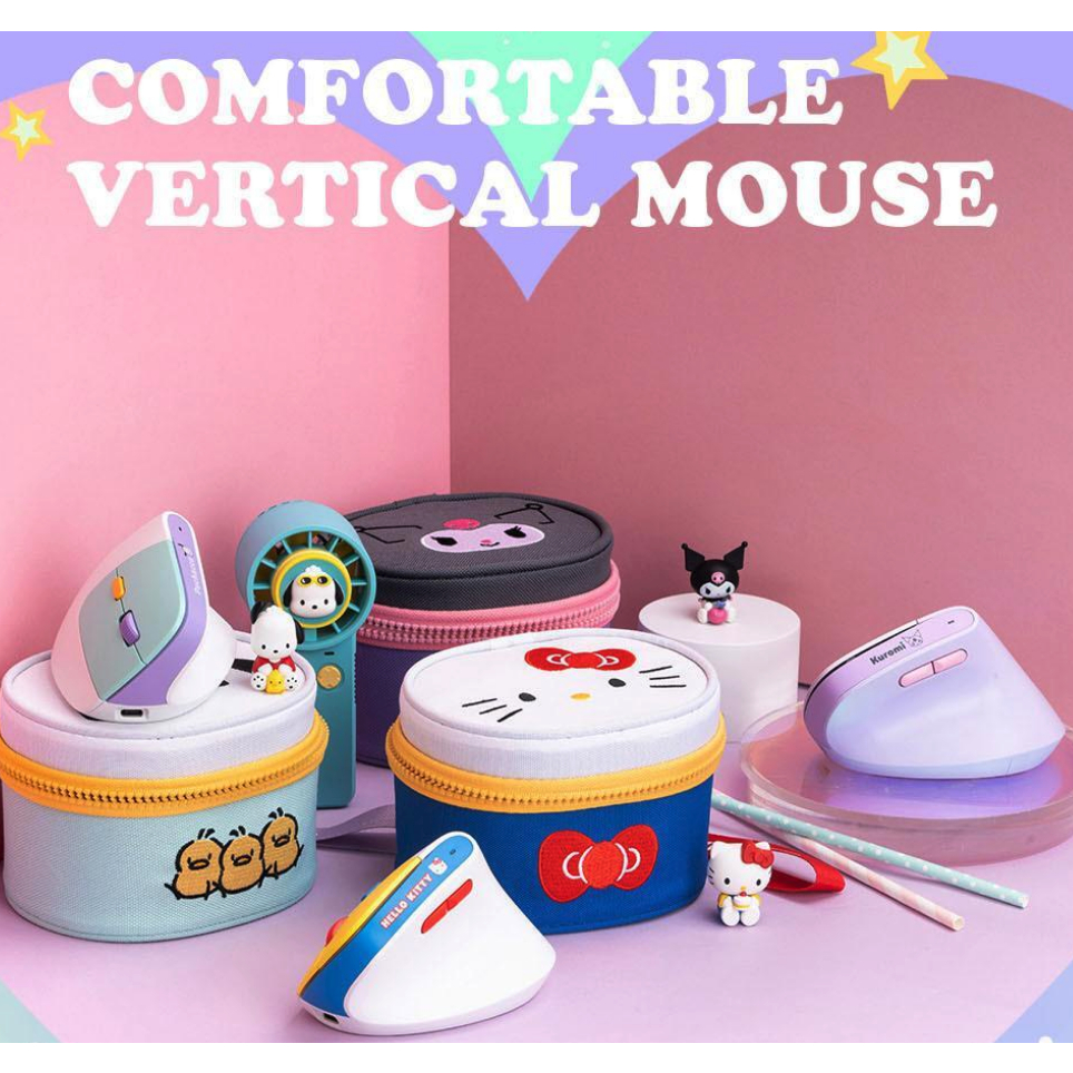 [ROYCHE] Ergonomic Vertical Wireless Mouse Silent Click – Sanrio ...