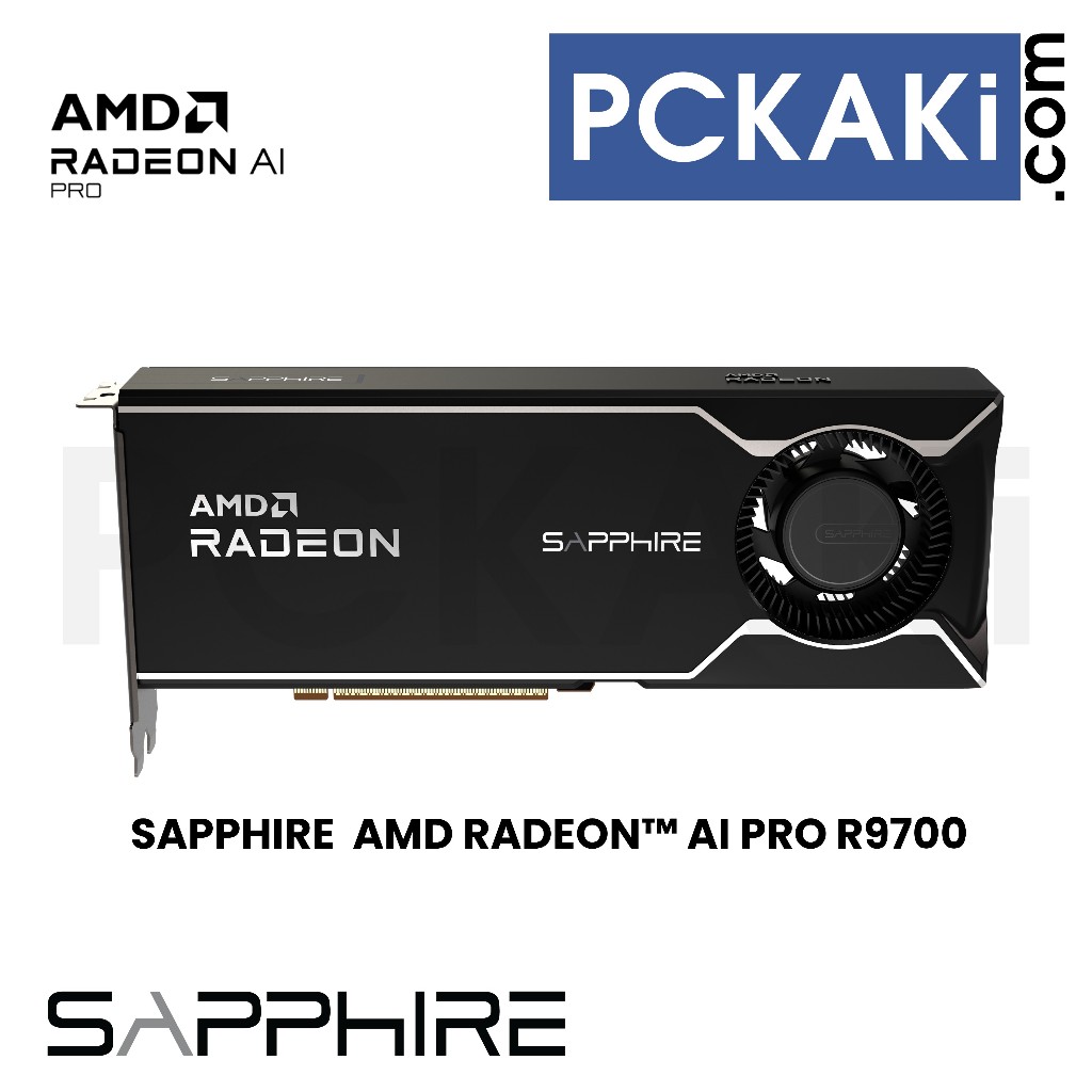 SAPPHIRE AMD RADEON AI PRO R9700 GDDR6 4096 STREAM PROCESSORS SERVER ...