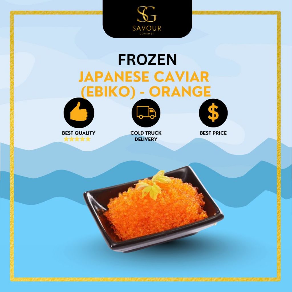 Japanese Caviar (Ebiko) - Orange (500g) (Savour Gourmet) | Shopee Singapore