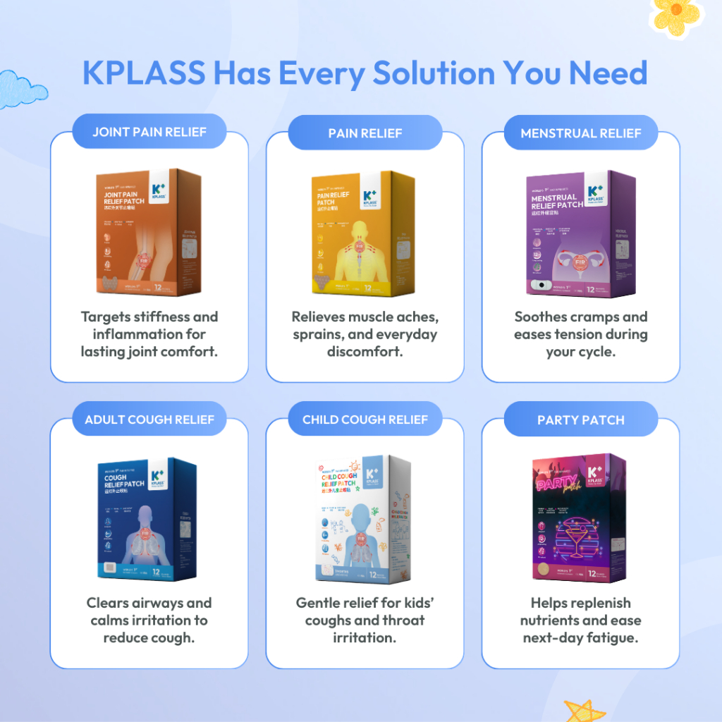 KPLASS Cough Relief Patch 6s/ Child Cough 6s (12 Packs) | Soothe Sore ...