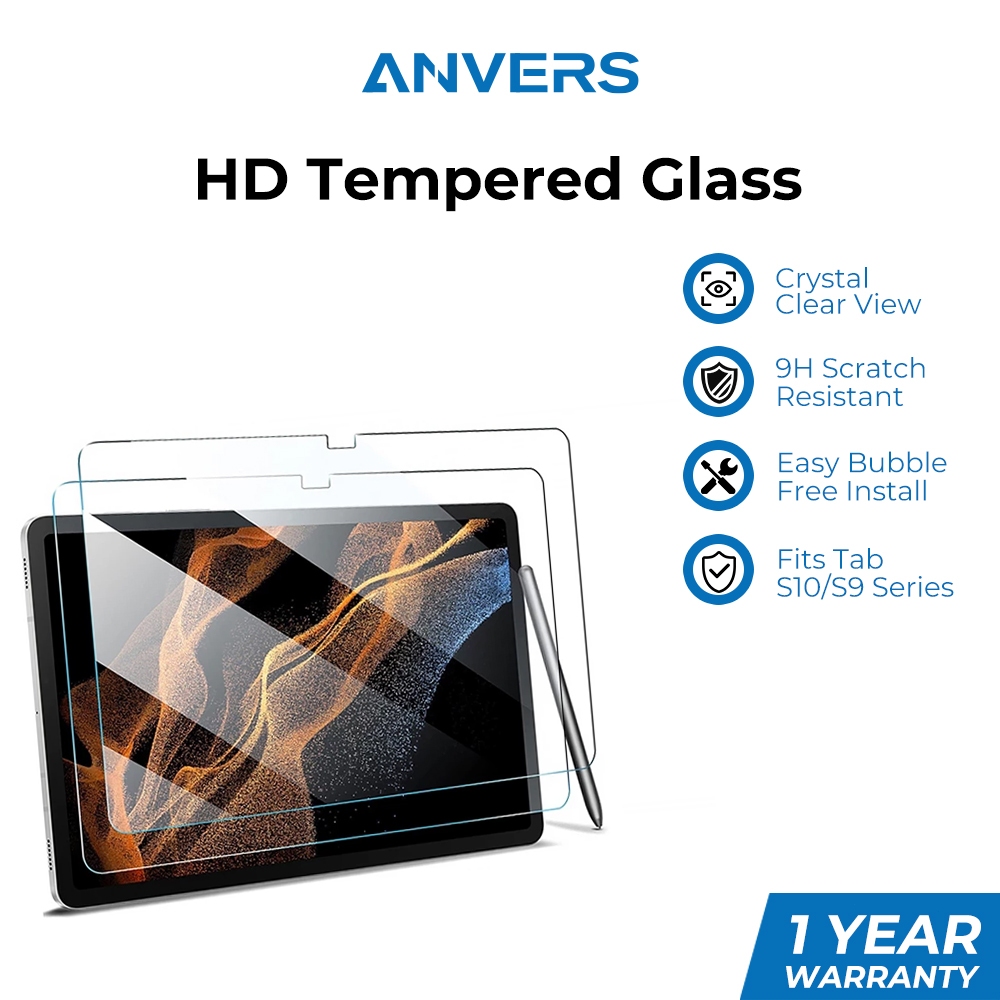 Anvers Screen Protector for Samsung Galaxy Tab S10 Ultra/Plus/S9 Fe+ ...