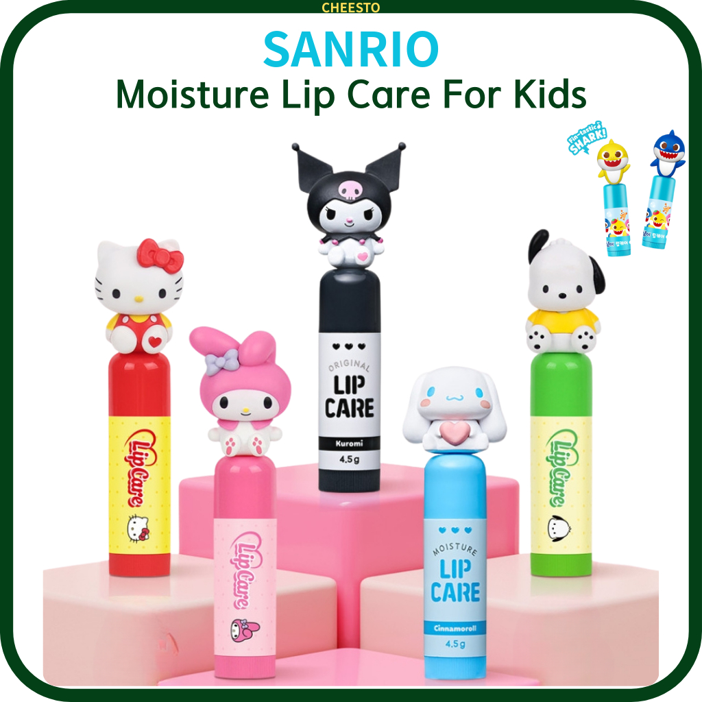 [Sanrio] Lip Balm Moisture Lip Care For Kids (4.5g) Kitty, Kuromi, My ...
