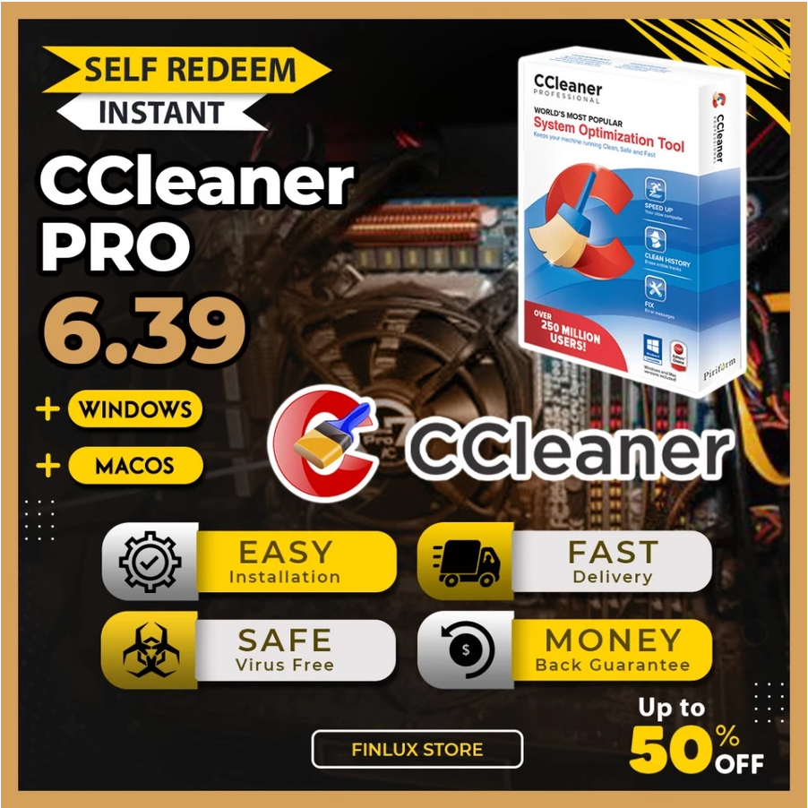 CCleaner Pro 2025 Lifetime For Win & McOS | Shopee Singapore