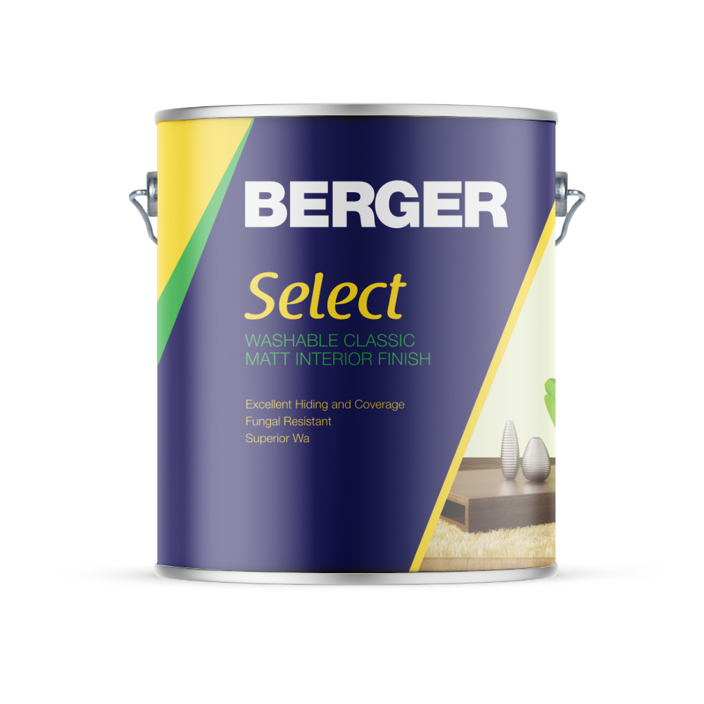Berger Paint SELECT-WHITE (5L) | Shopee Singapore