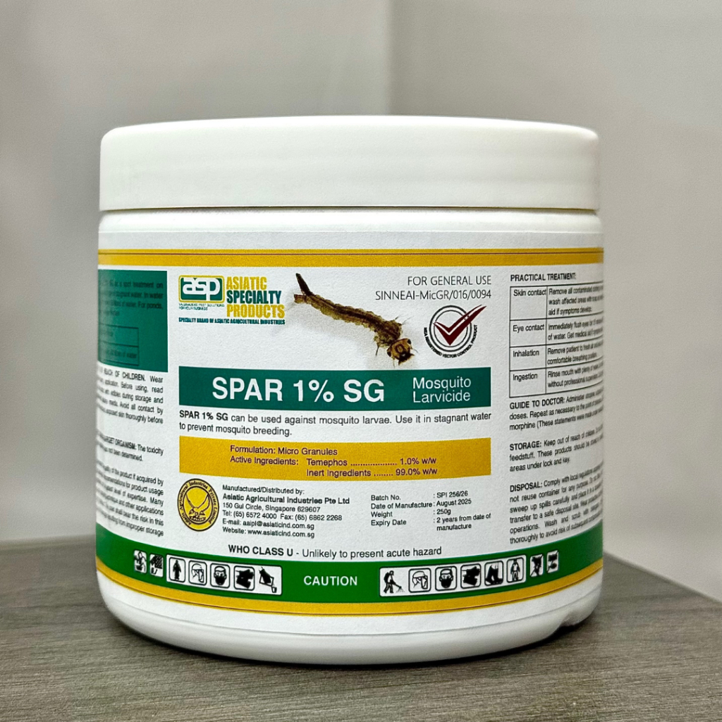 Mosquito Larvae Killer – SPAR 1% SG 250g | Temephos Granular Larvicide ...