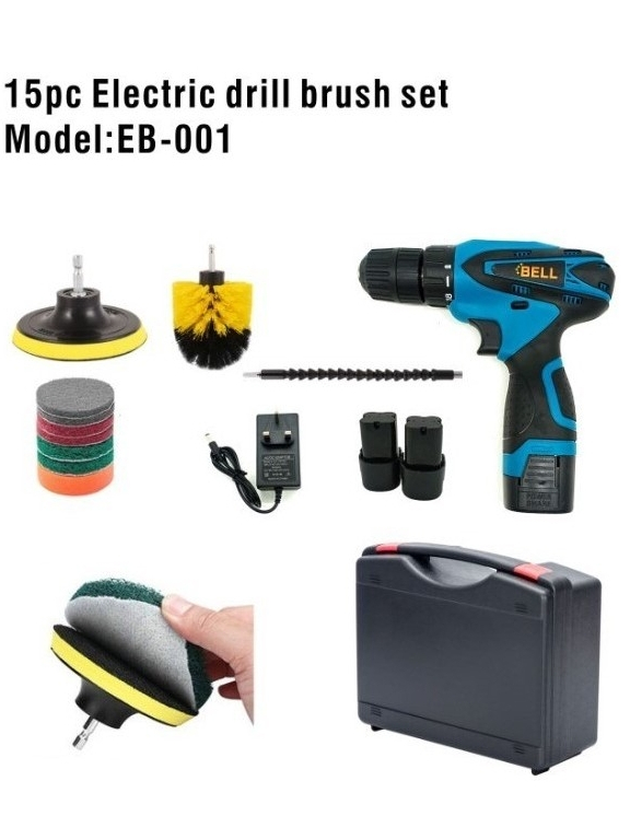 Bell 18V Cordless Electric Drill With Free Bits and 2 Battery and 1 ...