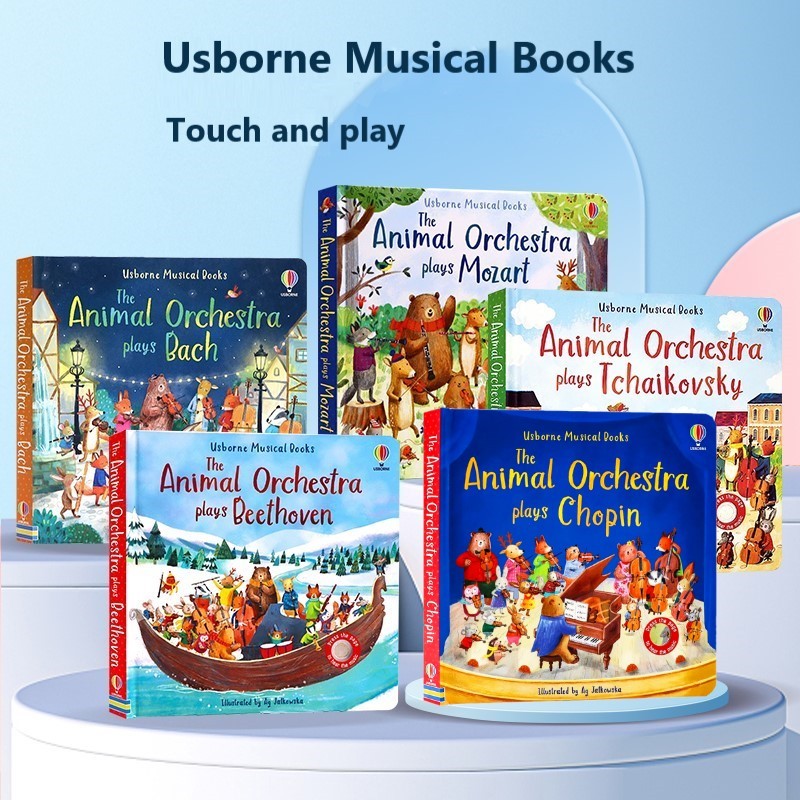 【SG Stock】Usborne musical books: The Animals Orchestra plays Mozart ...
