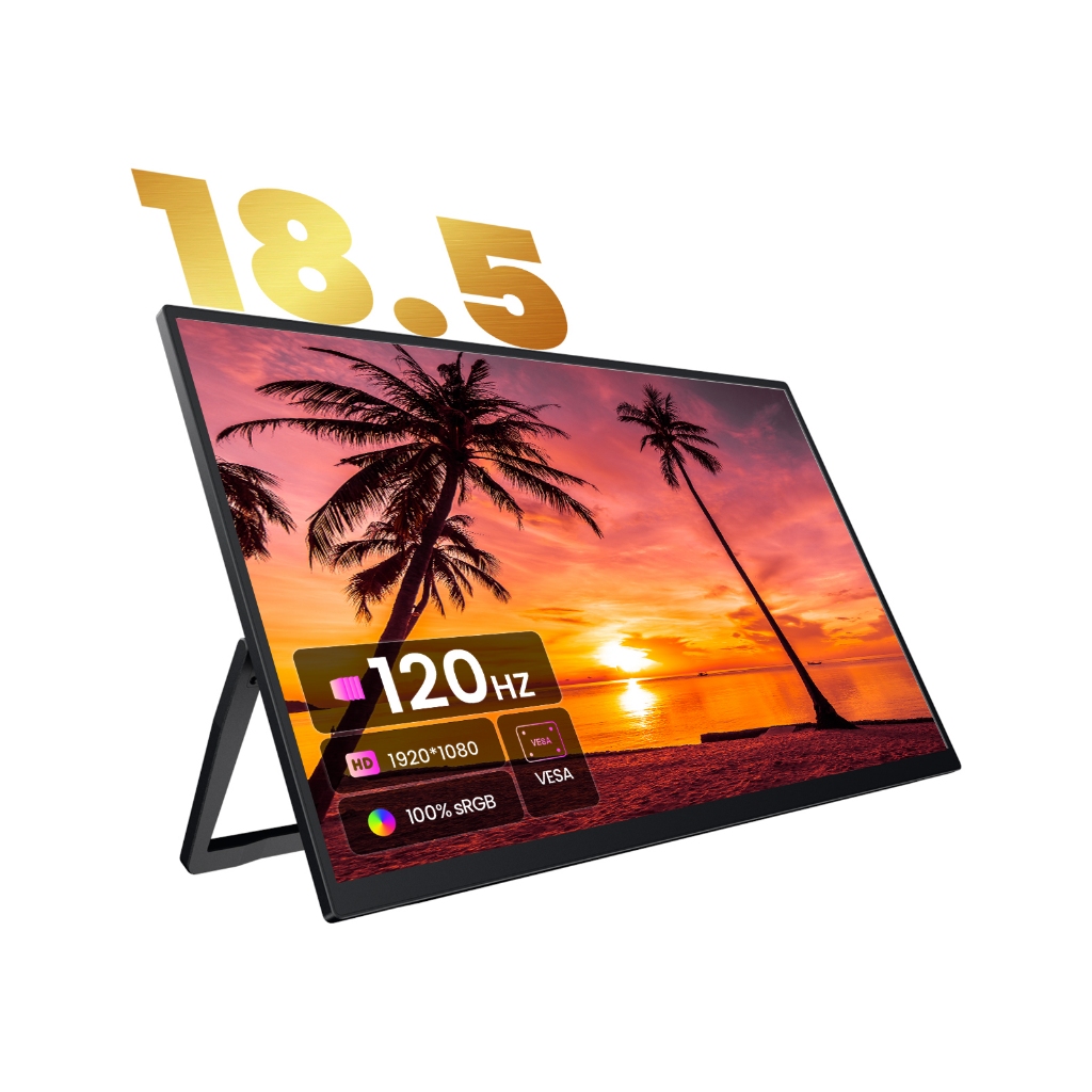 Zoomed-In 18.5 Inch Portable Monitor for Laptop FHD 1080P Travel ...