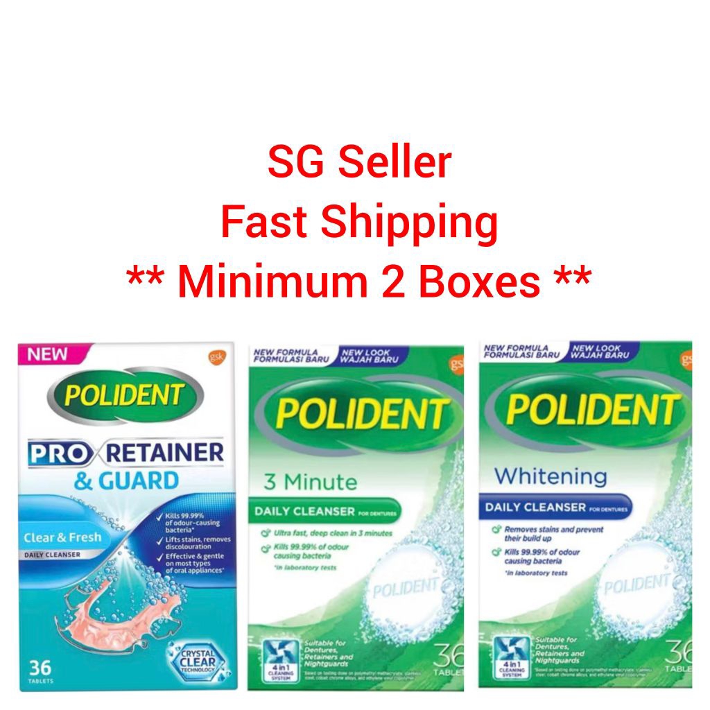 (Exp Dec2026) Polident Pro Retainer & Guard, Whitening & 3 mins ...